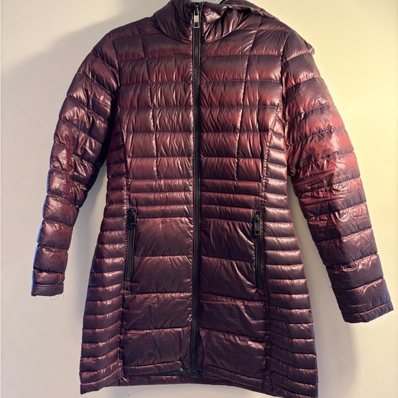 Calvin Klein | Jackets & Coats | Calvin Klein Packable Metallic Red ...